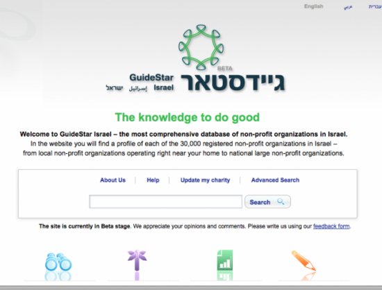 Developing the Israeli Third Sector: NP Tech Launches GuideStar Israel ...
